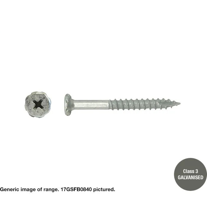 Macsim Type 17 Flower Head Fibre Cement Screws - material finish x gau ...